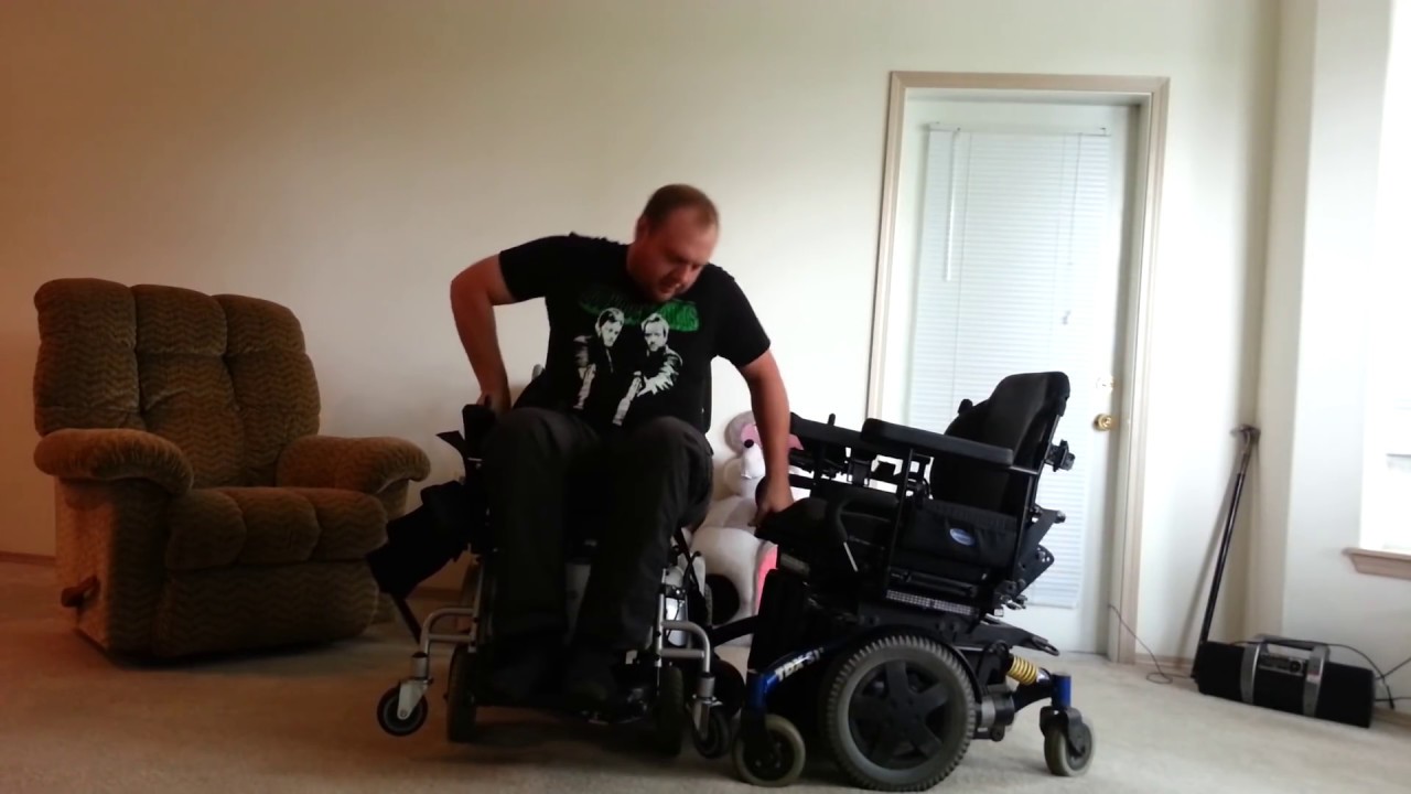 Got a standing power chair!! - YouTube