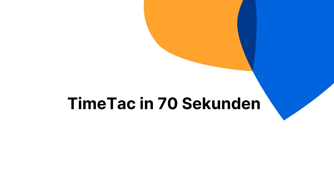 TimeTac in 70 Sekunden - YouTube