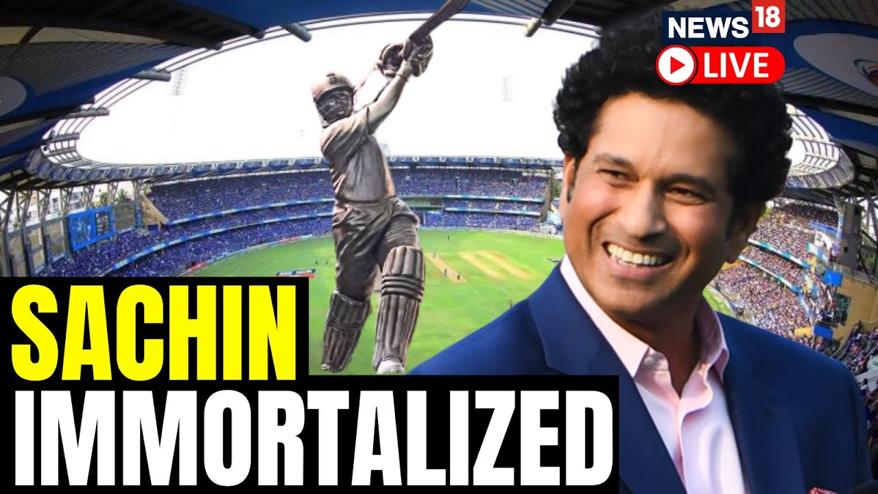 Sachin Tendulkar's Statue Inaugurated in Mumbai's Wankhede Stadium ...