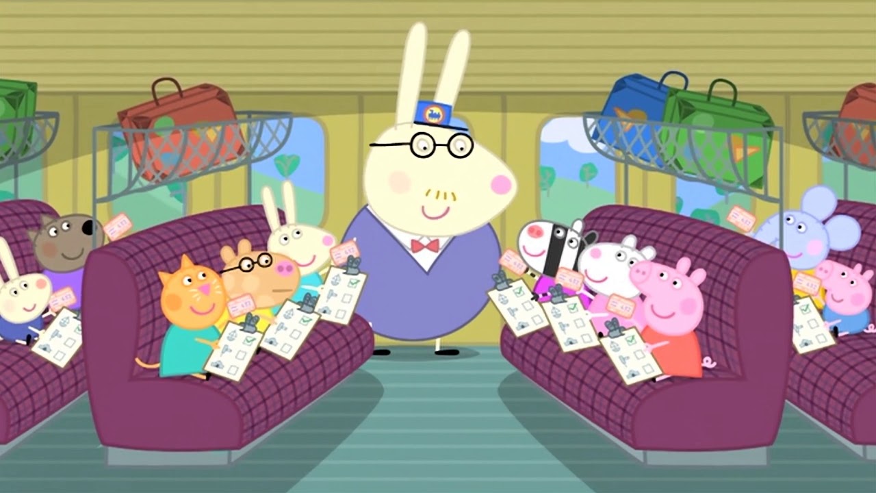 Prasátko Peppa S03E18 JÍZDA VLAKEM (The Train Ride) CZ 4K ULTRA HD ...