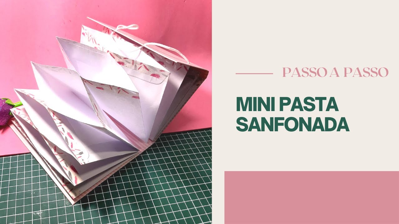 APRENDA A FAZER MINI PASTA SANFONADA DE PAPEL - YouTube