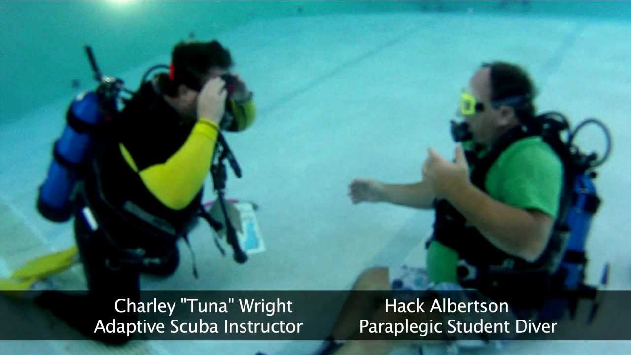 Scuba diving lesson with a paralyzed Veteran - YouTube