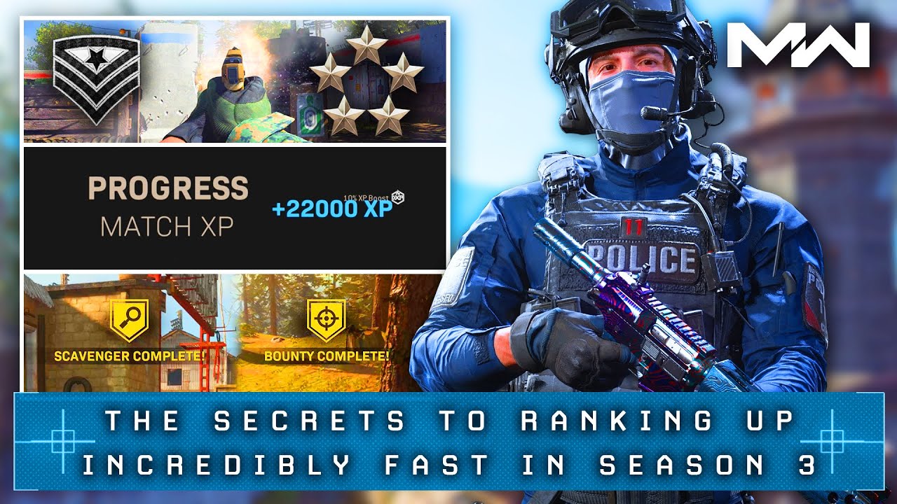 Modern Warfare: The Warzone Season 3 FASTEST Rank Guide (22,000XP Every ...