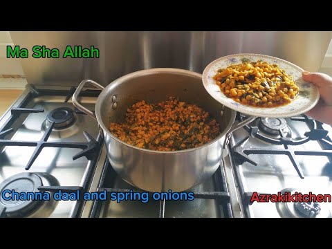 channa daal and spring onions | by azrakikitchen easy recipe | daal ...