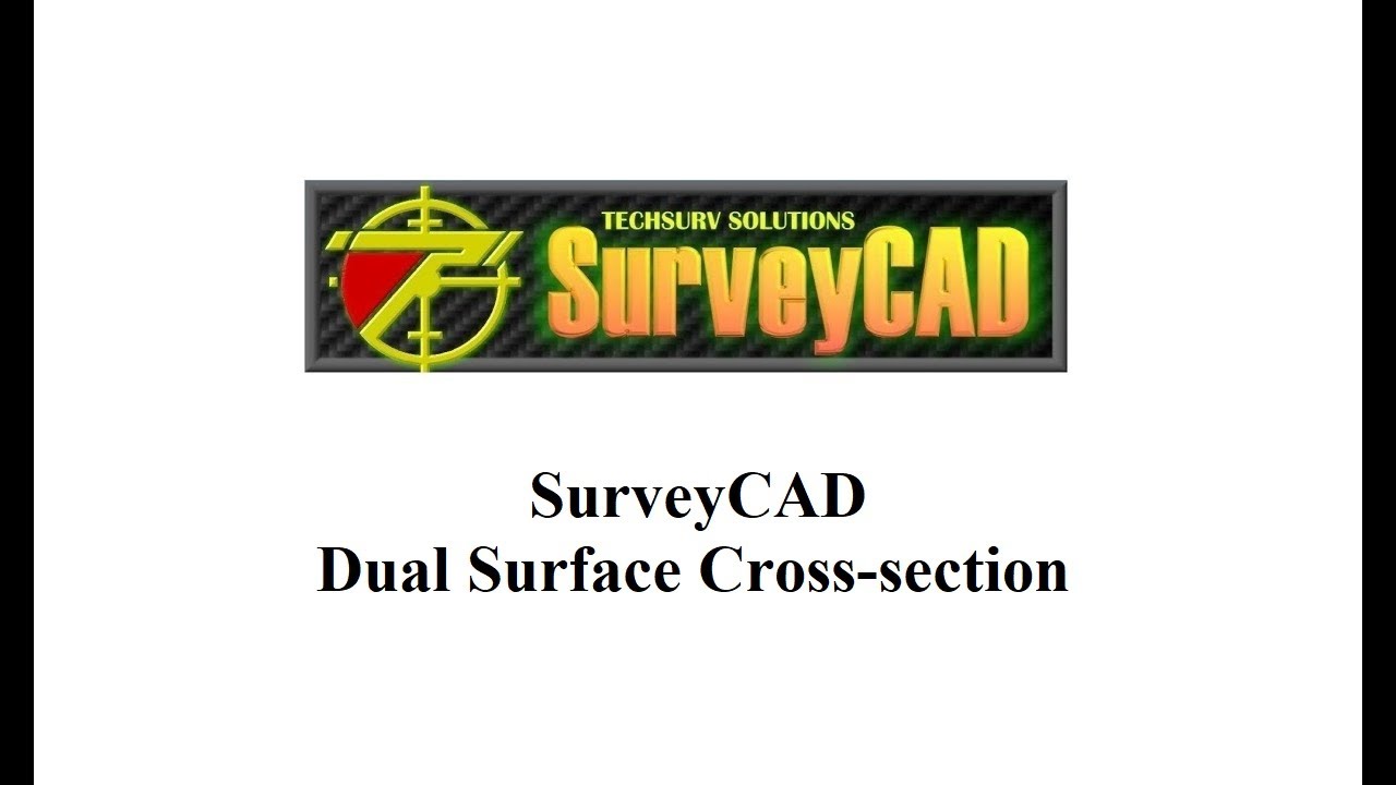 SurveyCAD - 2 Surface Cross section - YouTube