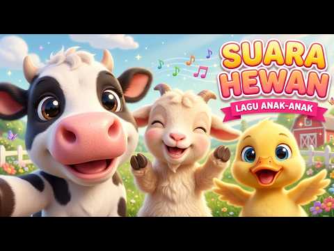 Lagu Anak Suara Hewan Sapi,  Kambing &  Bebek | Belajar Suara Binatang