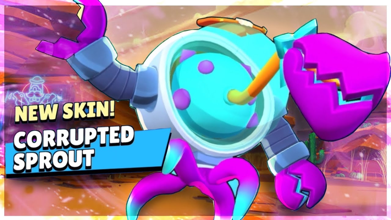 Corrupted sprout | NEW SKIN! | Brawl Stars - YouTube