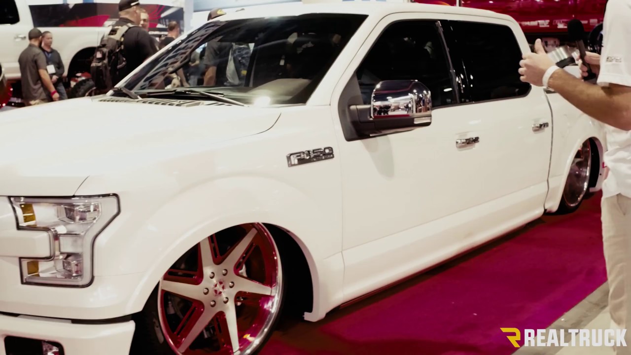 Custom Lowered 2017 Ford F150 American Force Wheels SEMA 2016 - YouTube