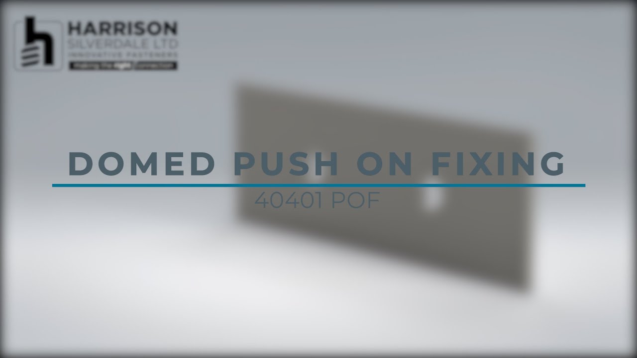 Spring Steel (Domed Push on Fixing) Application - YouTube