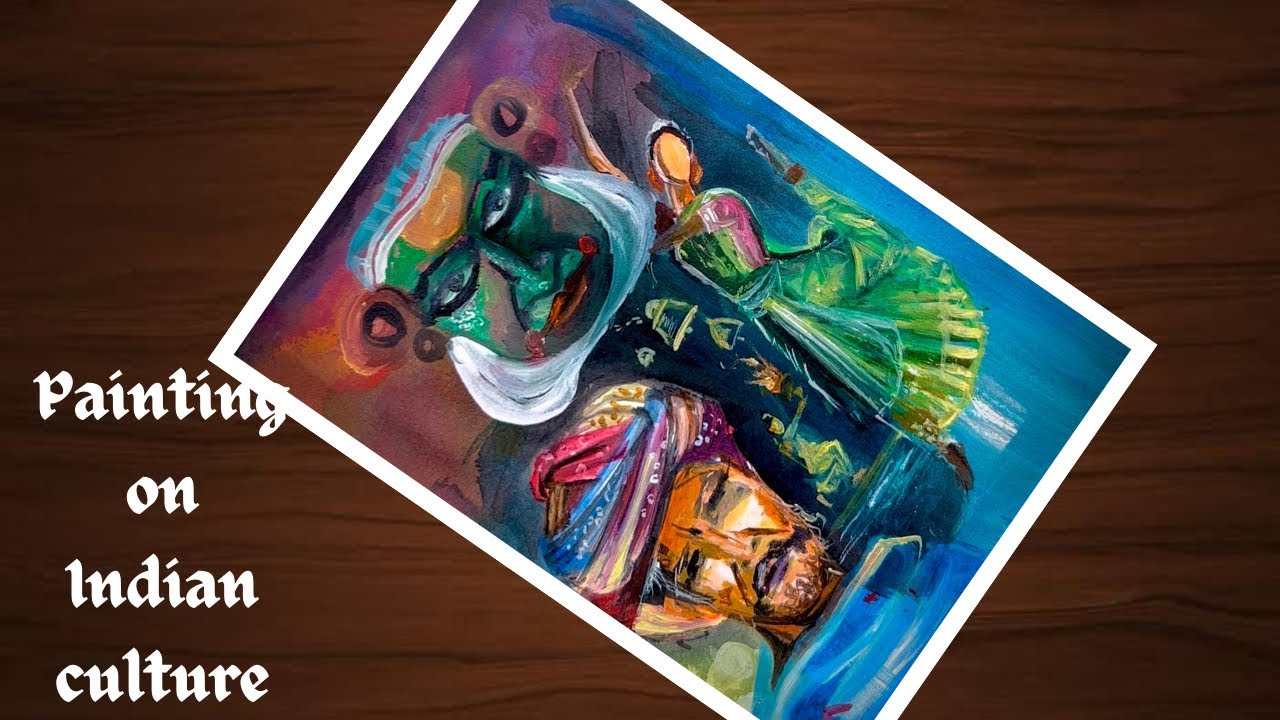 INDIAN CULTURE PAINTING// poster making on culture of India // Unity in ...
