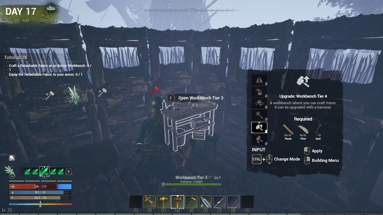 IfSunSets #28 How To Upgrade Workbench & Armor Workbench - YouTube