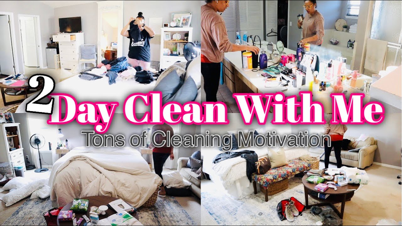 All Day Clean With Me. Two Days Real Life Mess. Realistic Cleaning ...