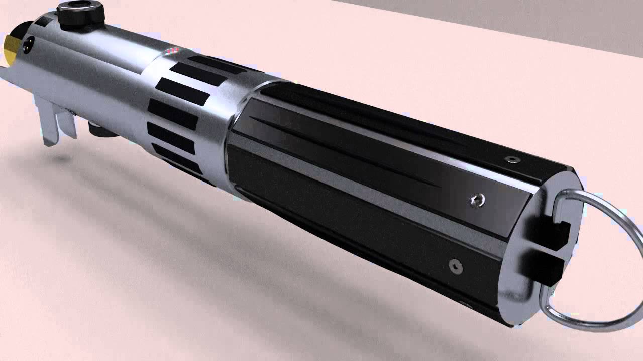 Lightsaber 3D Model Blender Animation - YouTube