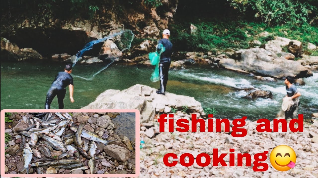 Traditional bamboo cooking n net fishing # traditional cooking # bamboo ...
