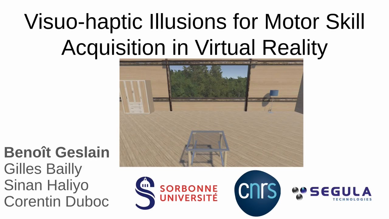 Visuo-haptic Illusions for Motor Skill Acquisition in Virtual Reality ...
