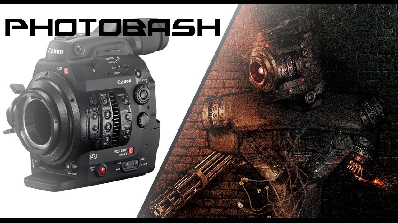 Robot from the camera│Photobash (фотобашинг робота) - YouTube
