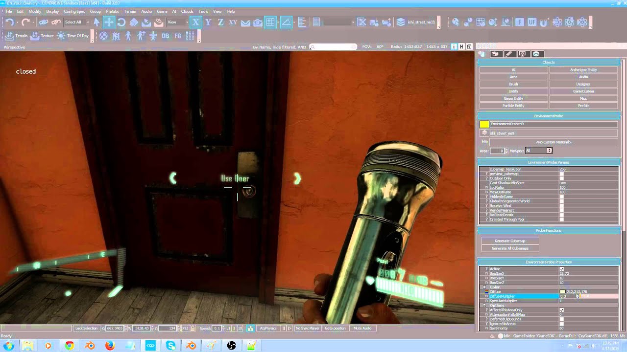 A more interactive door in Cryengine - YouTube