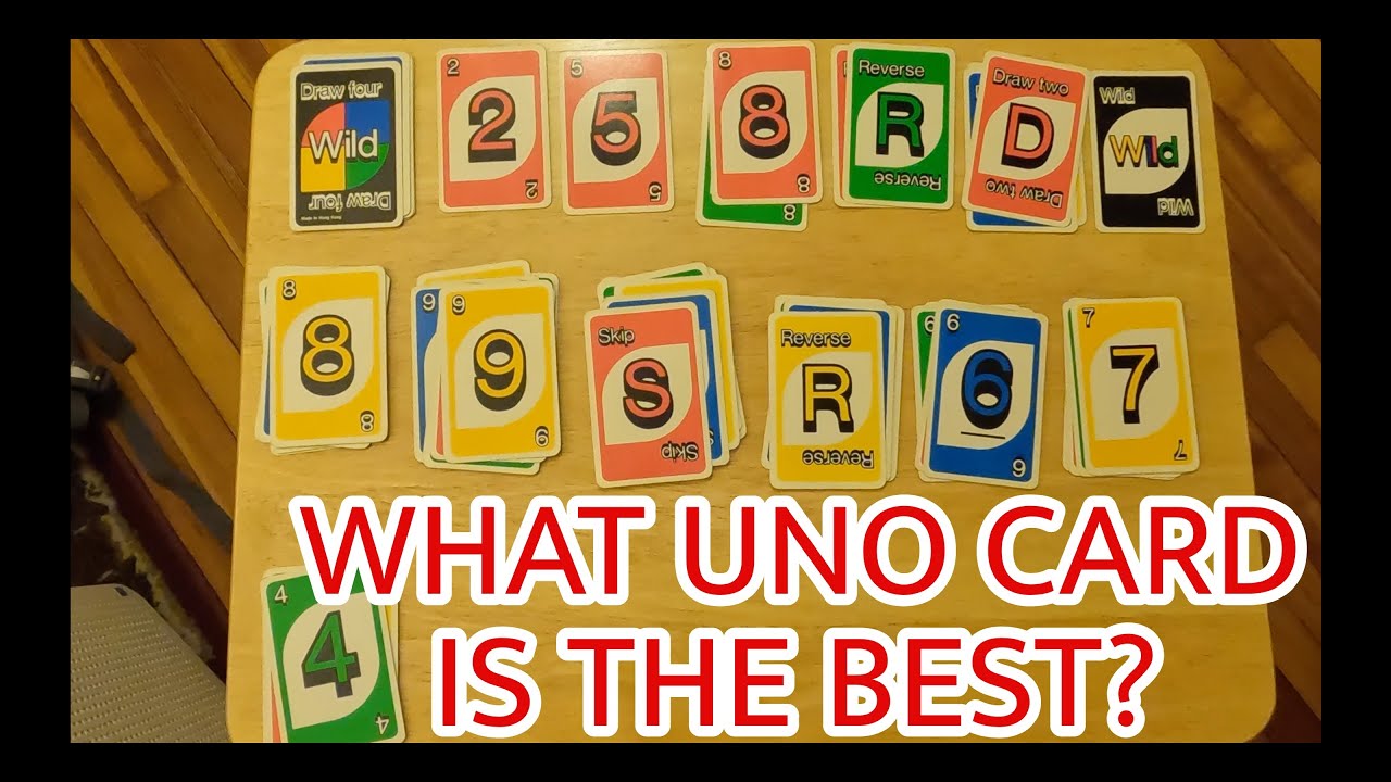 Which Uno Card Is The Best? (IRL Tier List) - YouTube