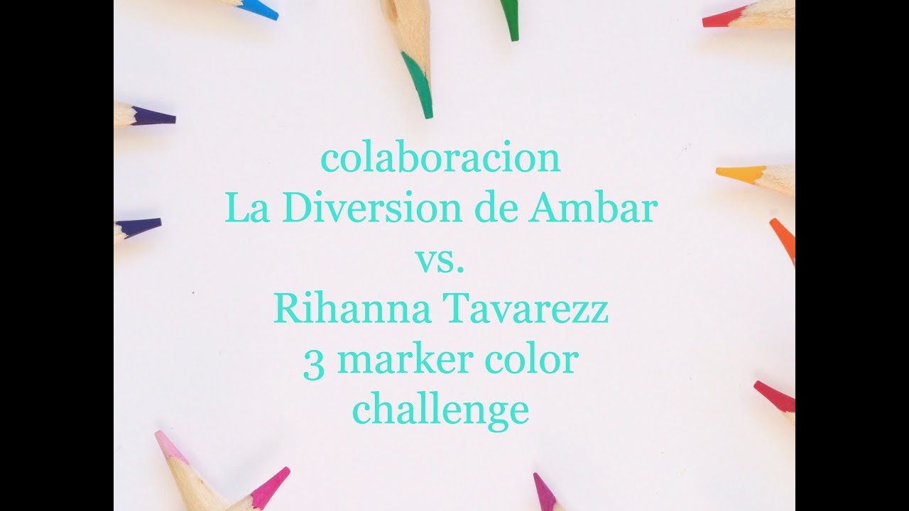 3 marker color challenge - YouTube