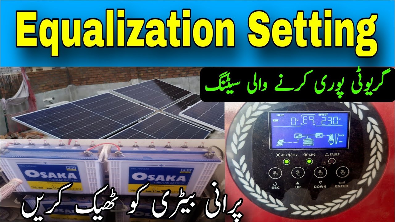 How to Use Equalization For A Weak Lead Acid Tubular Battery - YouTube
