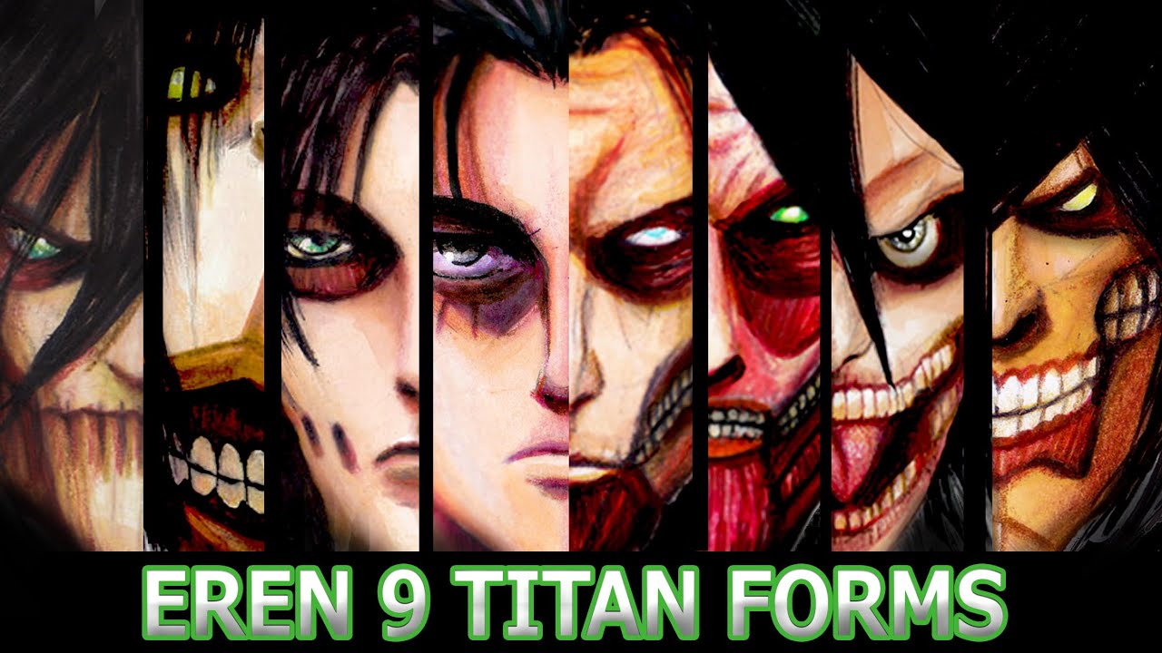 All 9 Titans Shifter as Eren Yeager ไททันทั้ง 9 ตัว = เอเรน (Attack on ...