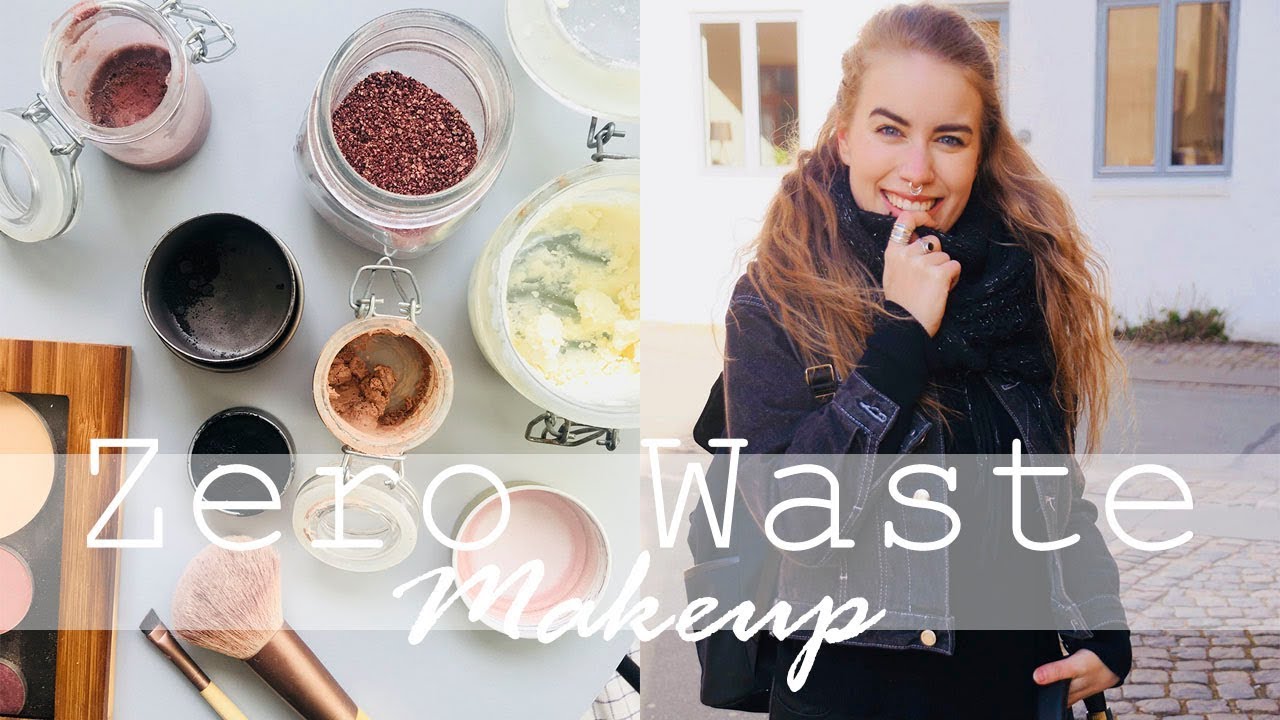 FULL ZERO WASTE BEAUTY ROUTINE // Makeup, Skin & Hair Care - YouTube