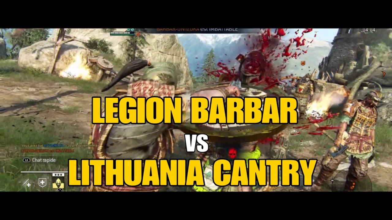 For Honor Clan War - LEGION BARBAR vs LITHUANIA CANTRY - YouTube