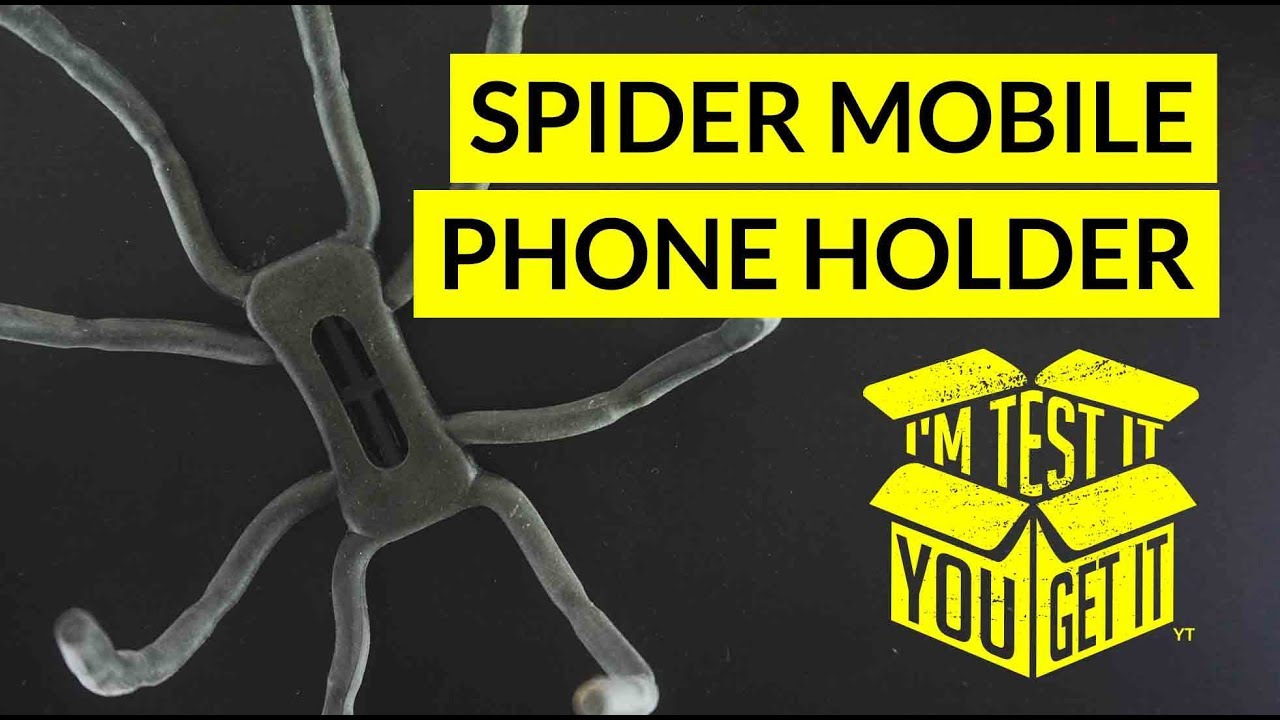 Spider mobile phone holder - GET IT FREE - YouTube