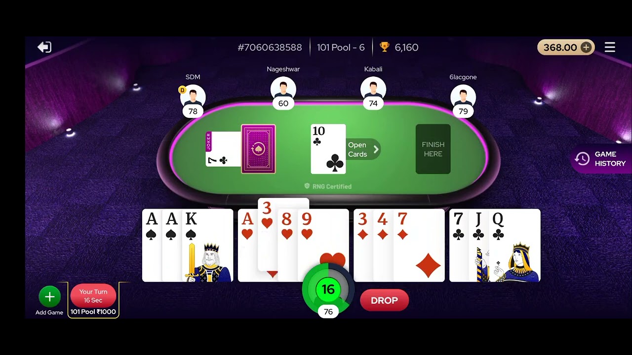 ‼️😍Rummy time 101 pool very interesting game😀 - YouTube