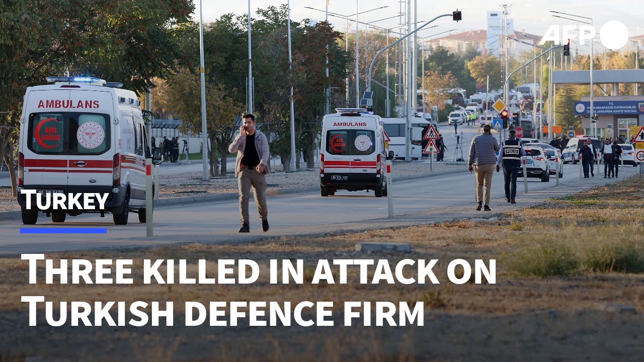 Images outside Turkey defence firm HQ where deadly attack took place ...