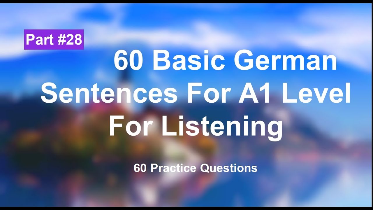 How to listen German Easy Way part 28 | German A1 course online free ...
