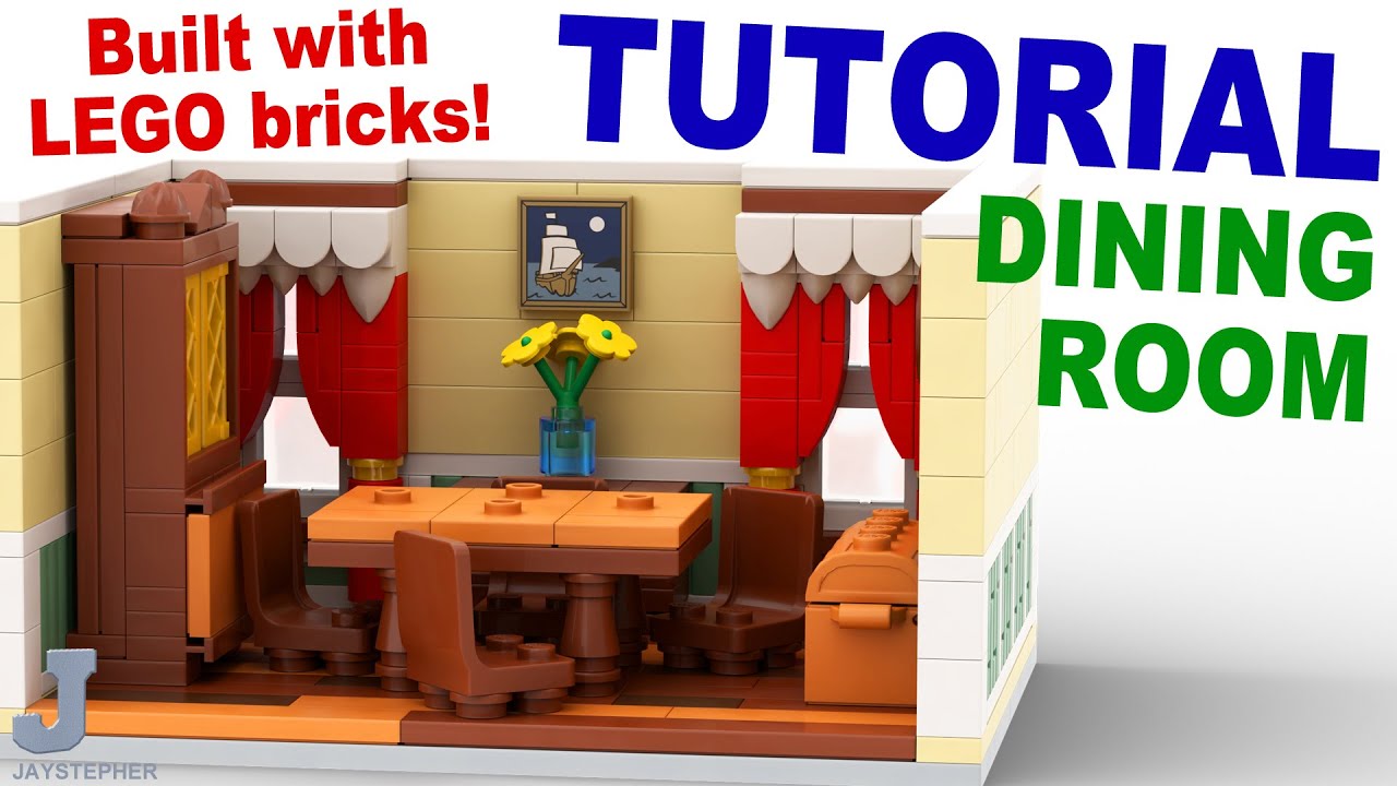 LEGO Dining Room How To Tutorial - YouTube