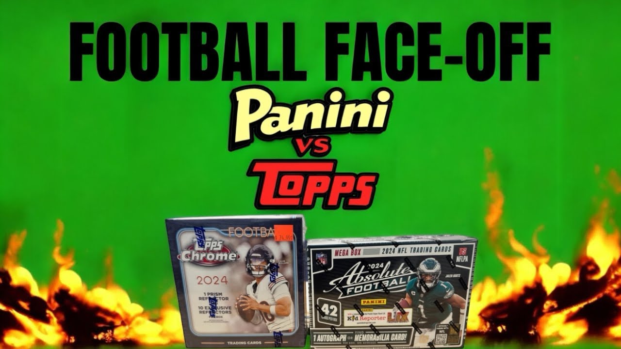 Football Face-Off! 🔥 2024 Topps Chrome vs. Panini Absolute Mega Box ...