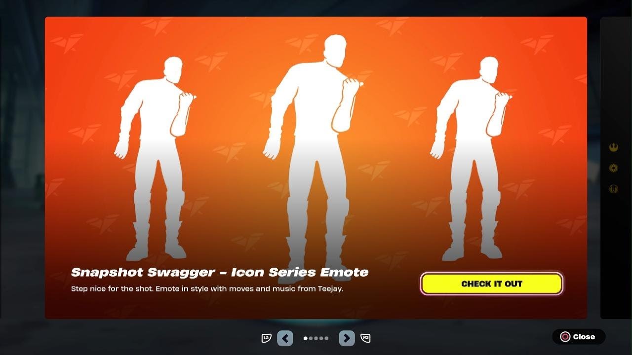 Fortnite SNAPSHOT SWAGGER ICON SERIES EMOTE - YouTube