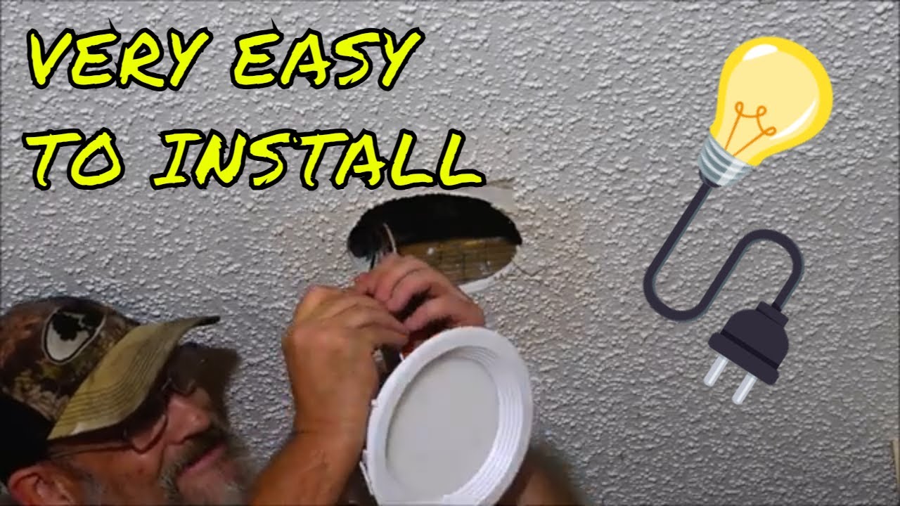 How To Install Canister Lights And A Dimmer Switch - YouTube