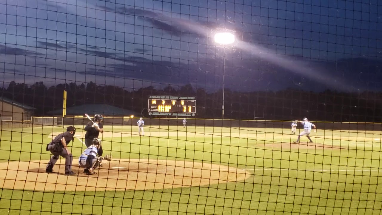 Connor Hill homerun against cleveland high school 2019 - YouTube