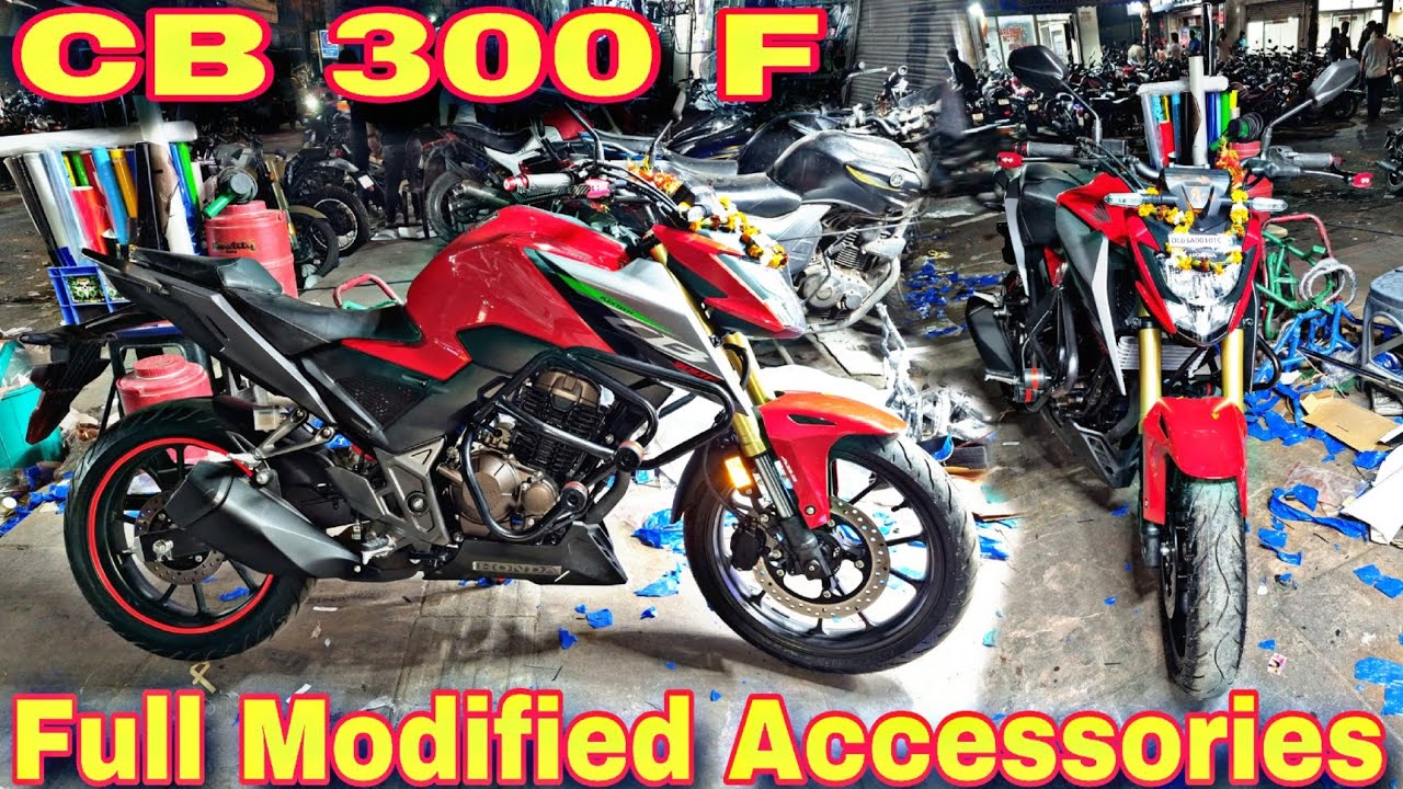 HONDA CB 300 F 😎 Full Modified Accessories Premium Quality 🔥 New Model ...