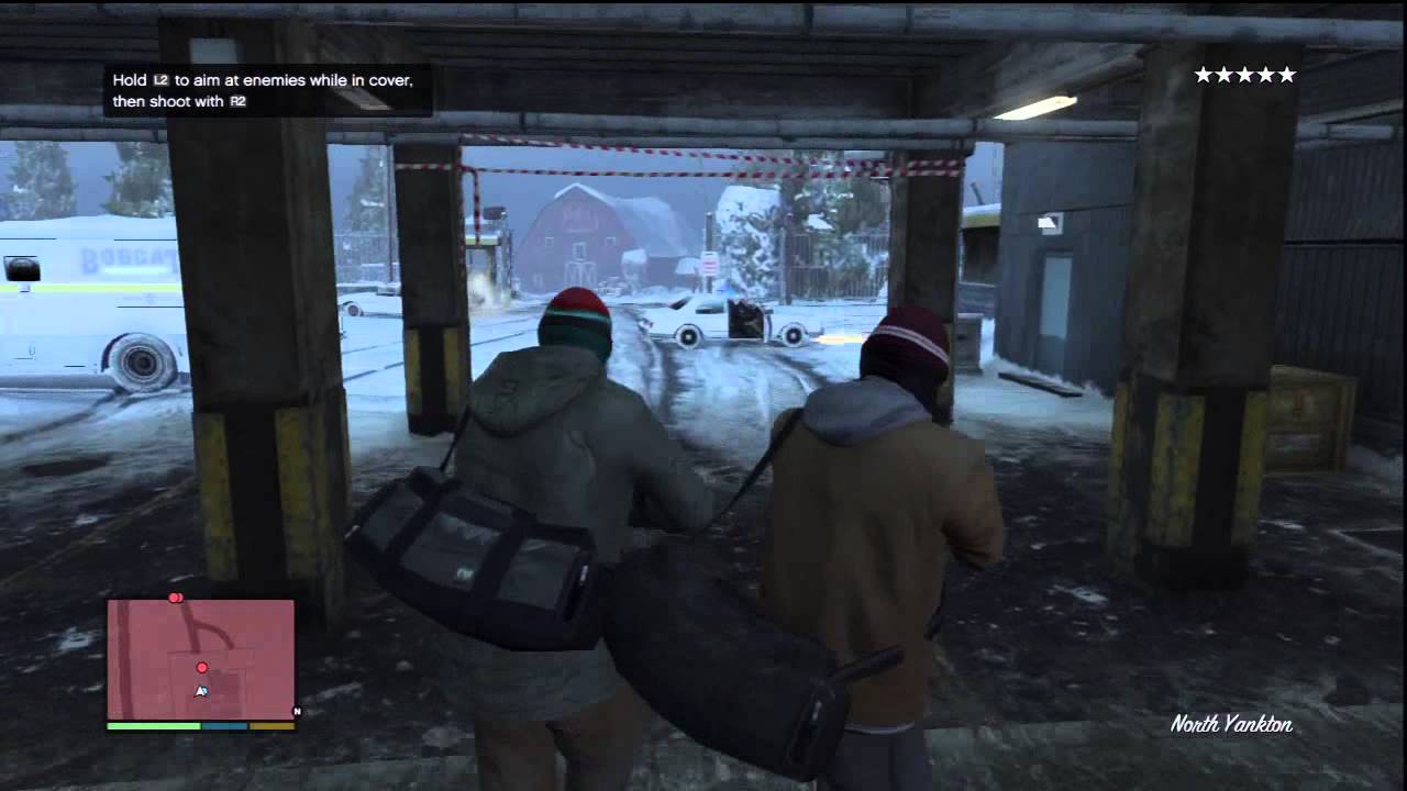 GTA 5 Bank Robbery Part #1 PlayStation 3 GamePlay - YouTube