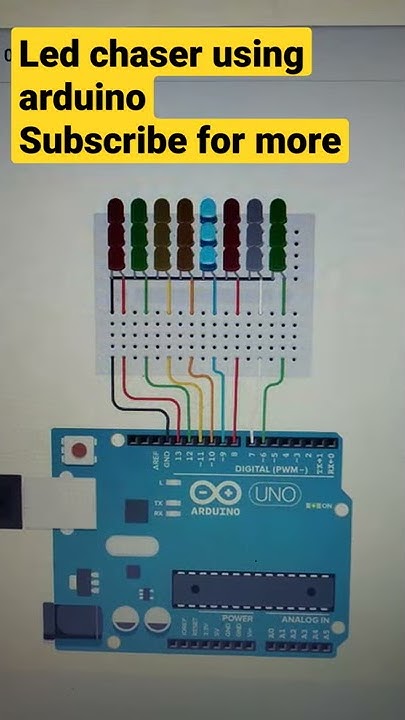 led chaser using Arduino in tinkercad #shorts #arduino - YouTube