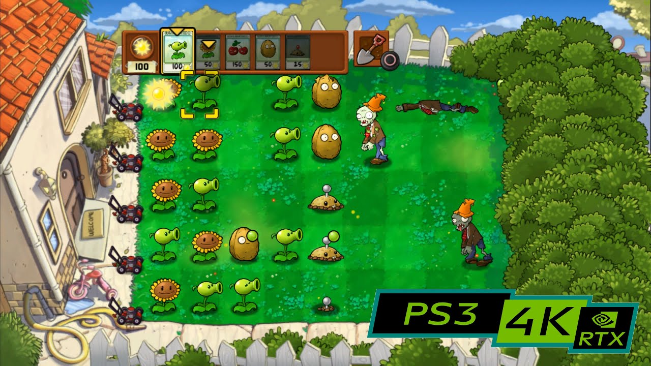 Plants vs. Zombies / PS3 emulator for PC RPCS3 / RTX 2080ti 4K - YouTube
