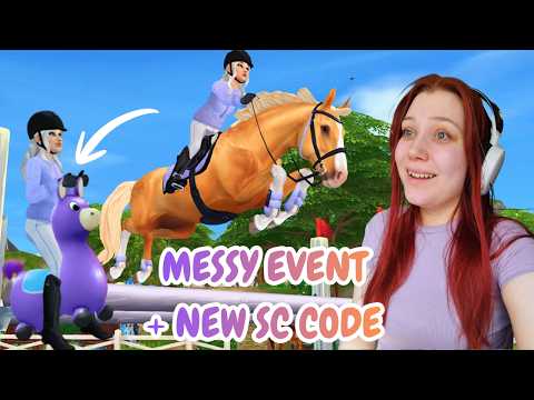 MESSY BOUNCHY HORSE EVENT + NEW SC CODE I Starstable Online Gameplay