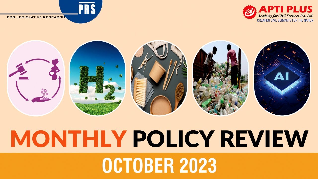 MONTHLY POLICY REVIEW - ( OCTOBER - 2023 ) PRS LEGISLATIVE RESEARCH ...