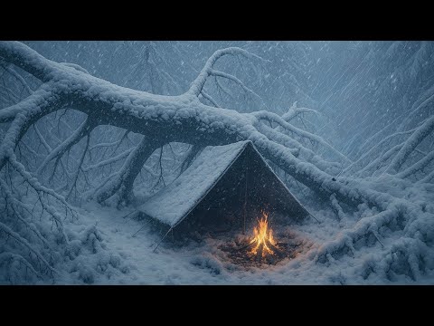 Caught in a -21°C Heavy Snowstorm | How NOT to Freeze to Death! | Extreme Winter Survival camp