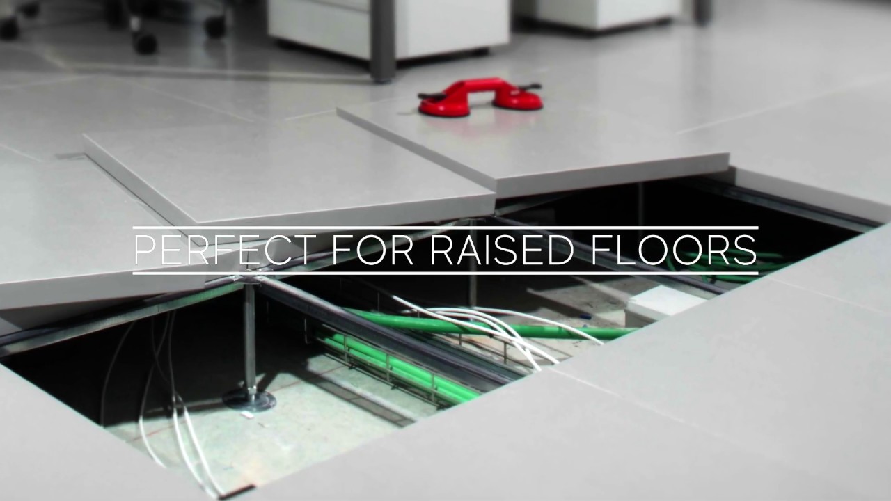 Ceramic Tile for Raised Floors - YouTube