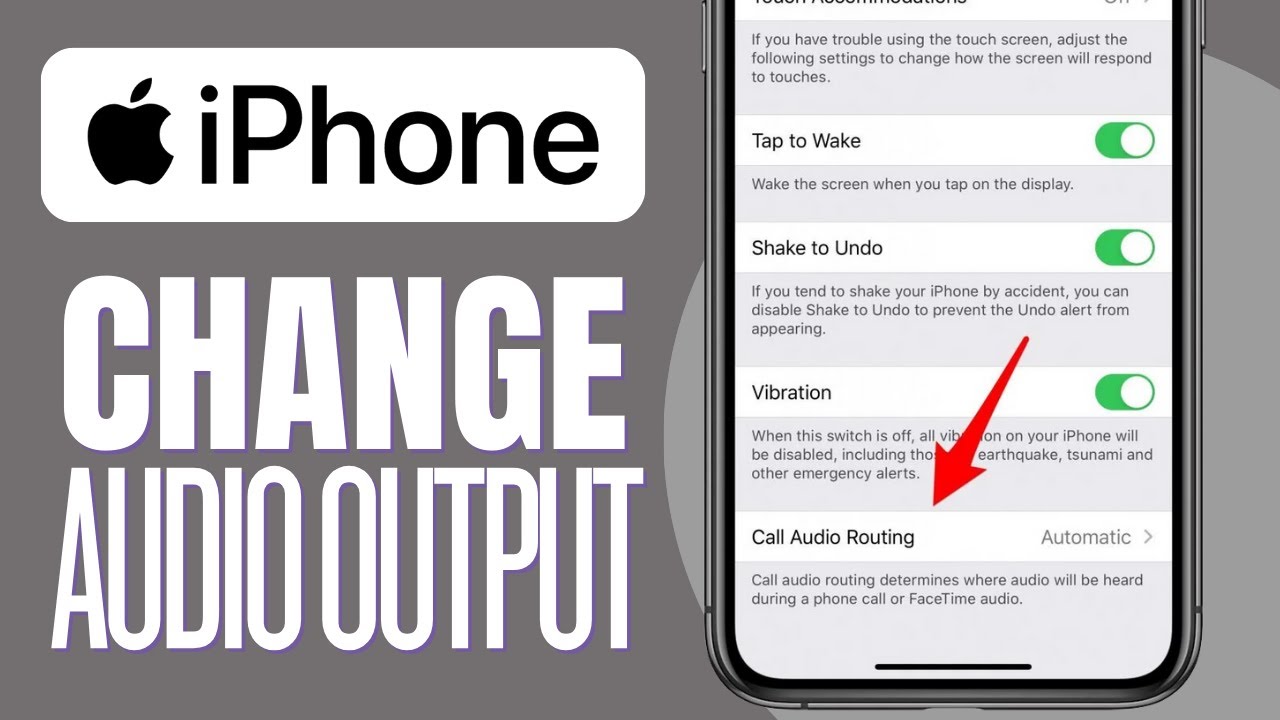 How To Change iPhone Audio Output 2023 EASY - YouTube