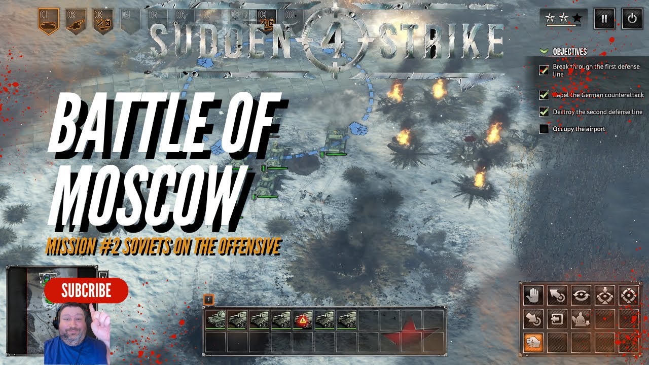 Battle For Moscow Sudden Strike 4 RTS Soviet Campaign PC Playthrough of ...