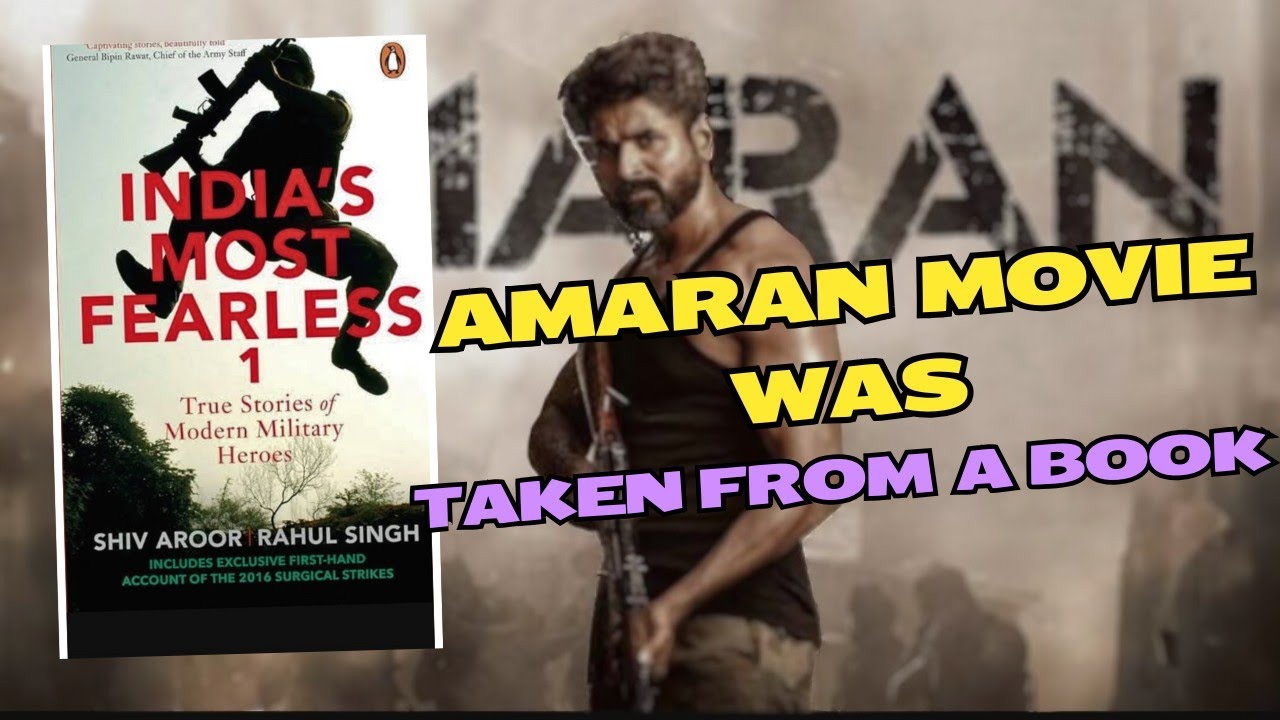 Amaran Movie was taken from this book |Narrating Major Mukunth's story ...