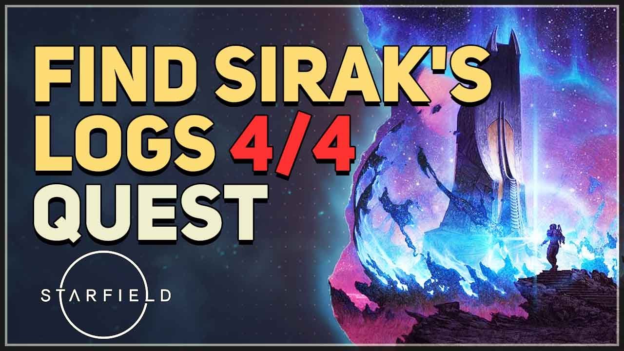 Find Sirak's Logs Starfield - YouTube