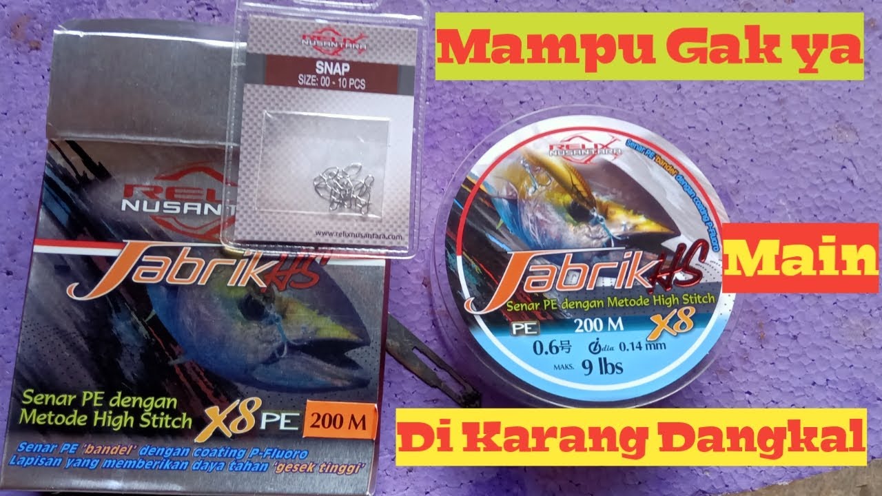 Review senar PE jabrik hs 0.6 - YouTube