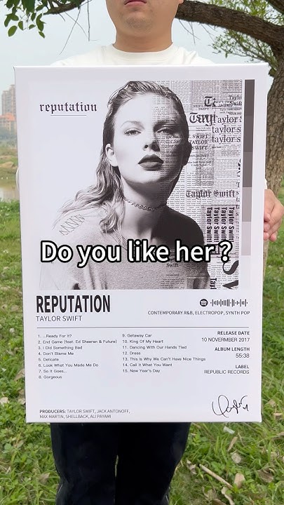 Taylor Swift Reputation album poster #taylorswift #reputation #album # ...
